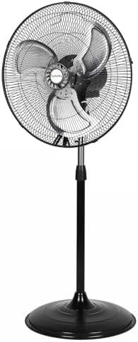 Amazon.com: 18" High Velocity Pedestal Oscillating Fan, 3850 CFM 3 ...