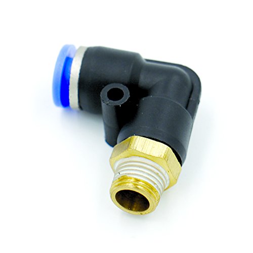 Baomain L-Shaped Pneumatic Fittings 6mm External Thread Male 1/8" Push ...
