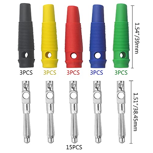 Snapklik.com : WMYCONGCONG 15 PCS 32A High Current 4mm Banana Plugs ...