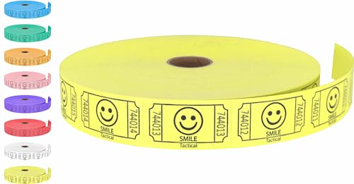 Snapklik.com : Tacticai 2000 Raffle Tickets, Smile, Yellow