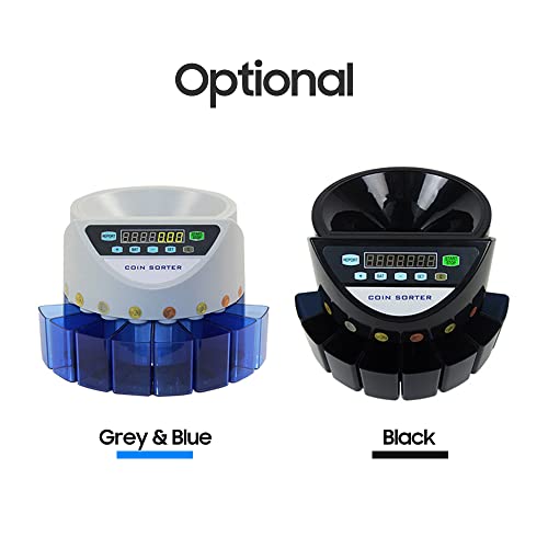 Coin CounterElectronic Coin Counter Sorter Euro 300 Coins Mini Digital ...