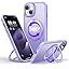 Amazon.com: QTlier case for iPhone 14pro, 360 Rotatable Ring Stand, Raised Camera Frame ...
