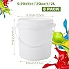 Amazon.com: AKOLAFE 8 Pack Paint Buckets for Painting 2 Quart Paint ...