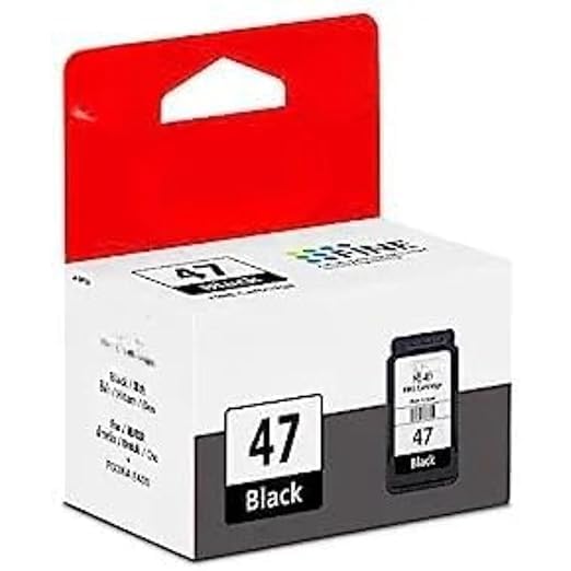 PG- 47 Black Ink Cartridge Compatible with Canon Printer E410,E3170 ...