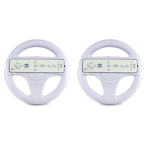 Amazon.com: Racing Wheel Bundle for Mario Kart for Nintendo Wii ...