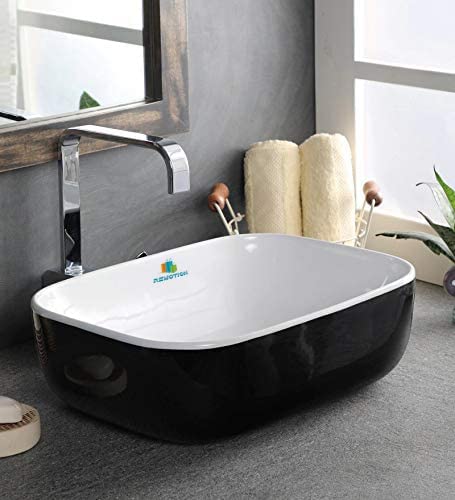 REMOTION® Wash Basin Countertop | Tabletop Ceramic Bathroom Sink | Wash ...