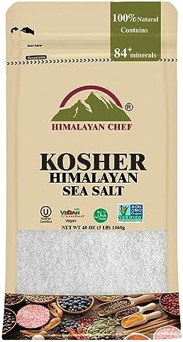 Amazon.com : Himalayan Chef Kosher Sea Salt, Fine Grain Kosher Salt ...