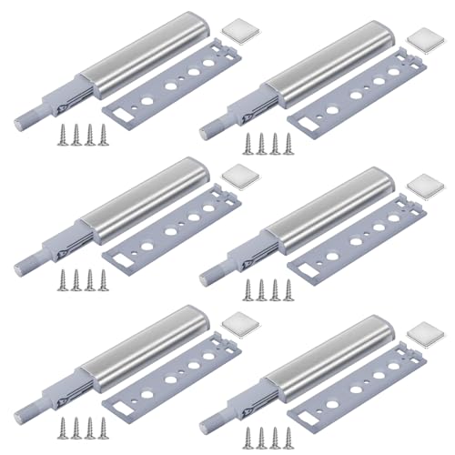 Push to Open Door Catches, 6pcs Push Latch Soft Close Dampers Magnetic ...