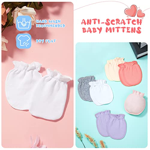 6 Pairs Newborn Baby Mittens No Scratch Infant Gloves Mitten for Baby 0 ...