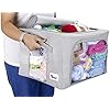 Periea ‘Beau’ Folding Collapsible Stackable Fabric Home Storage Boxes ...