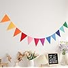 Amazon.com: 48Pcs Rainbow Pennant Banner, BetterJonny 4 Pack Felt ...