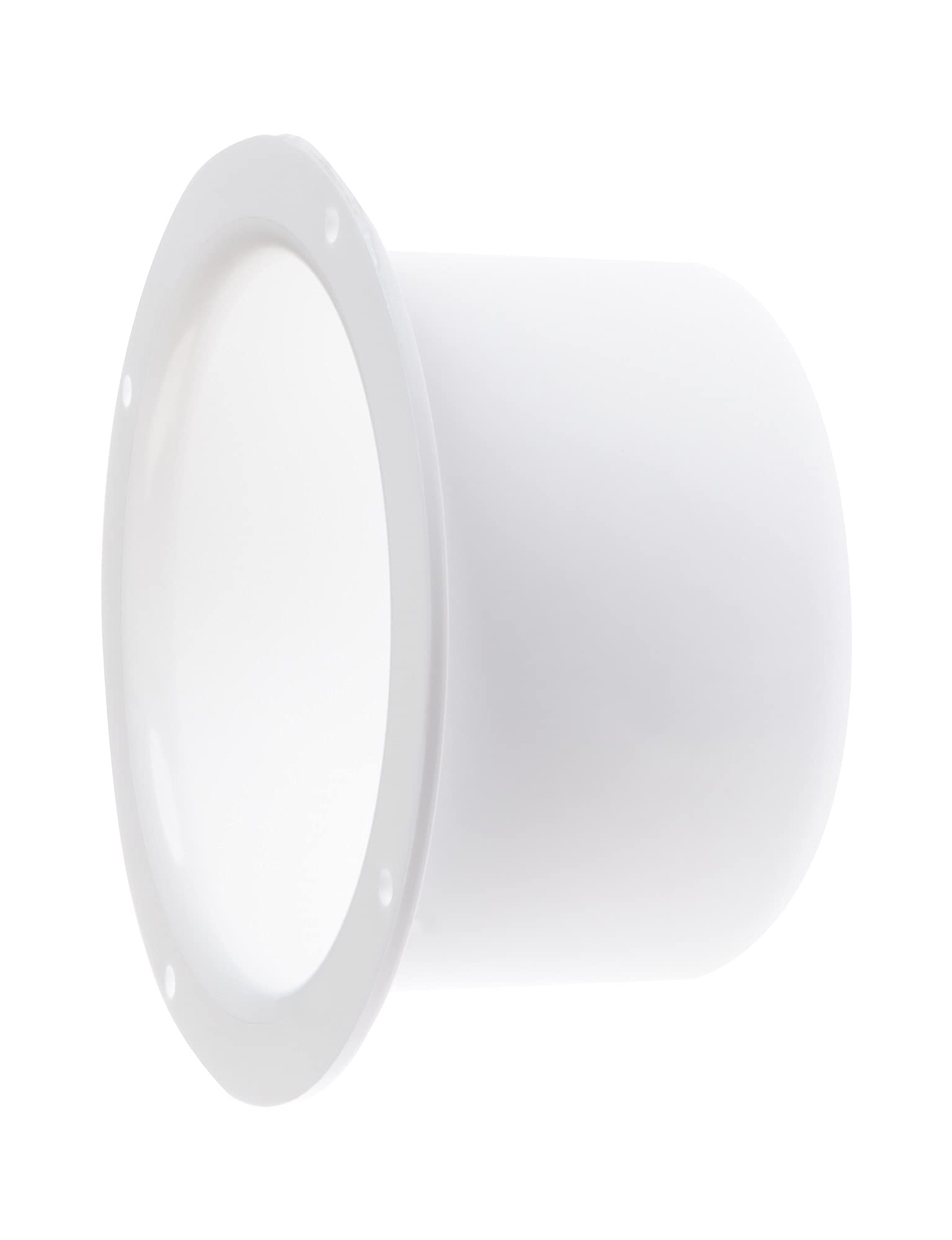 Steinberg14 White 100mm 4inch Inlet Duct Connector Flange Plastic ...