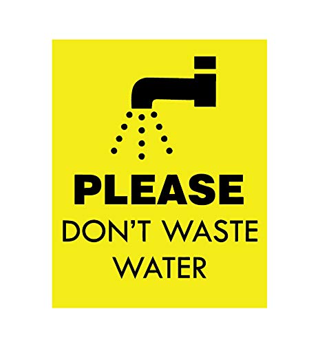 SIGN EVER Please don’t waste water Sign Board With Double side adhesive ...