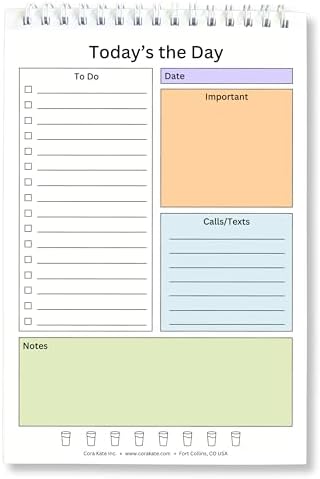 Amazon.com : JUBTIC To Do List Notepad - Daily Planner Pad CheckList Organizer Agenda Pad for ...