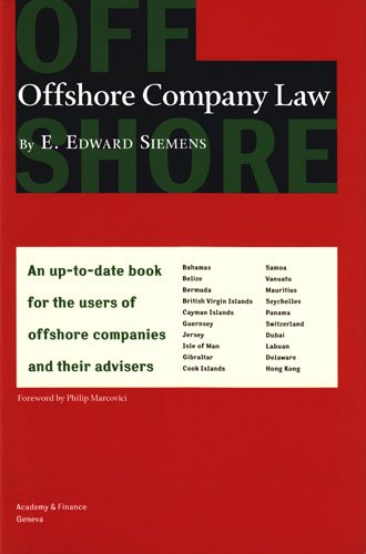 Amazon.com: Offshore Company Law: 9782970060253: Dr. E. Edward Siemens ...