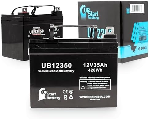 2-Pack UB12350 Universal Sealed Lead Acid Battery (12V, 35Ah, L1 ...