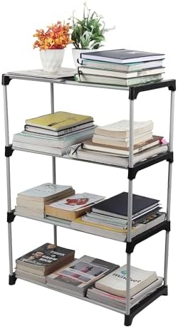 KHODESHWAR ENTERPRISE Metal Foldable Open Book Shelf, Book Shelve Book ...