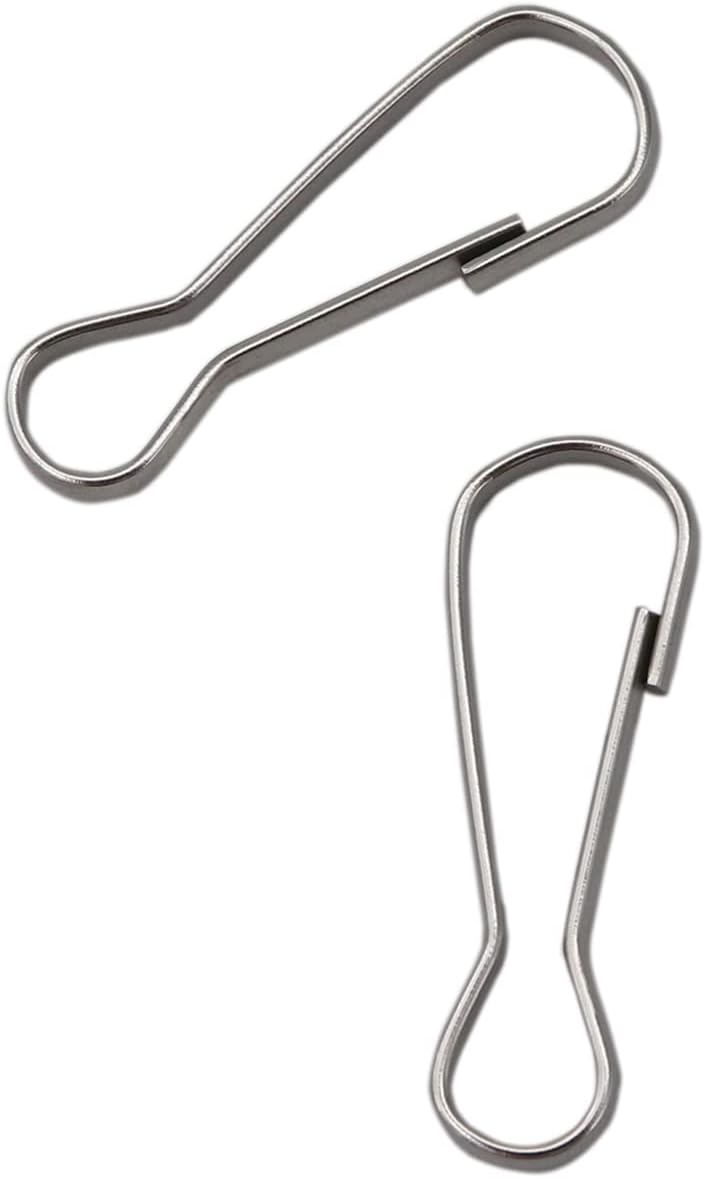 Amazon.com: Newflager 80 Pack 304 Stainless Steel Metal Spring Hooks ...