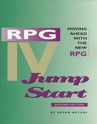 RPG IV Jump Start, Second Edition: MEYERS: 9781882419678: Amazon.com: Books