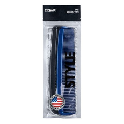 Amazon.com : Conair Dressing Combs Made in USA - 2pk Multicolor ...