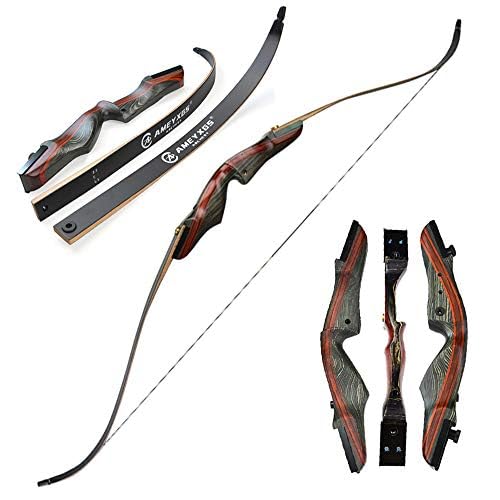 Buy Archery 62" Recurve Bow Takedown Hunting Bow Right Hand Traditional ...