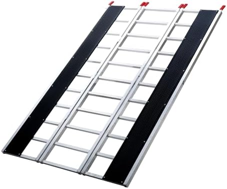 Amazon.com: VEVOR Snowmobile Loading Ramp 85" x 54" Aluminum Foldable ...