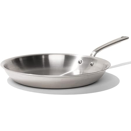 Made In Cookware - 12-Inch Stainless Steel Frying Pan - 5 Ply Stainless ...