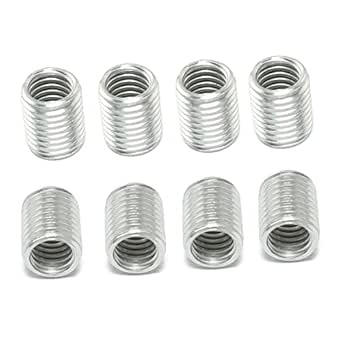 WELWIK 8pcs M8 8MM Male to M6 6MM Female Threaded Reducers Thread Adapters Sleeve Reducing Nut ...
