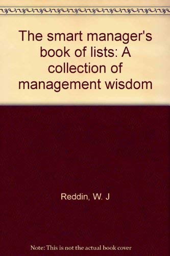 Buy The smart manager's book of lists: A collection of management ...