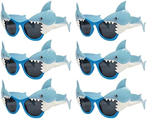 Amazon.com: Sratte 24 Pairs Summer Shark Glasses Ocean Theme Shark ...