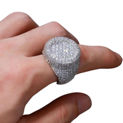 Amazon.com: SILVERWORLDSHOP Iced Out Diamond Classic Customized Hip Hop ...