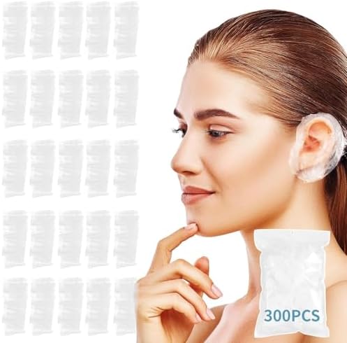 Amazon.com : Disposable Ear Covers for Shower - Waterproof Plastic Ear ...