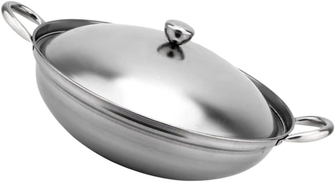 Amazon.com: 1 Set Cover Alcohol Stove Nonstick Saute Pan Chinese Dual ...