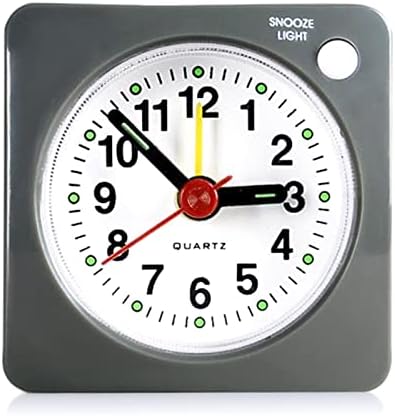 Jcobay Small Travel Alarm Clock Alarm Clocks Bedside Non Ticking ...