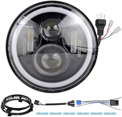 EYPINS 7 inch LED Motorcycle Headlight Compatible with H-a-rley, Dot ...