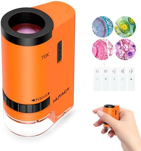 Amazon.com: Science Mini Microscope Pocket for Kids: 70x Portable ...