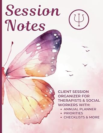 Session Notes Notebook: Log book that Helps Therapists, Counselors ...