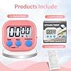 Amazon.com: 6 Pack Digital Kitchen Timer Magnetic Digital Timer with ...