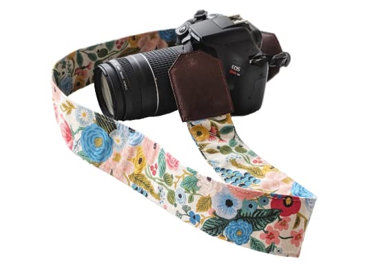 Amazon.com: Floral camera strap, dslr camera strap, photography ...