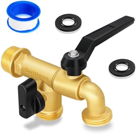 Amazon.com: Boltigen 3/4 inch NPT Outdoor Double Taps Water Faucet, 2 ...