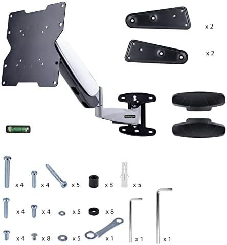 StarTech.com VESA TV Wall Mount, Adjustable Full Motion Mount for 23 ...
