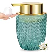 Amazon.com: Foaming Soap Dispenser, 10 Oz Clear Glass Foam Hand Soap ...