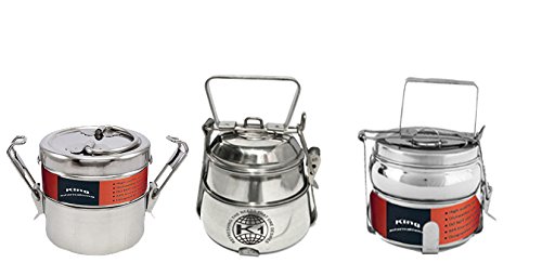 Buy King International 100% Stainless Steel Vintage Wire tiffin box ...