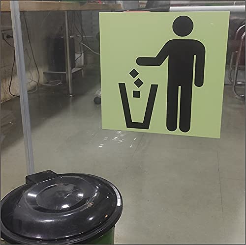 Buy AP ADVERTISING Throw in Dustbin Stickers Sign Board | Self Adhesive ...