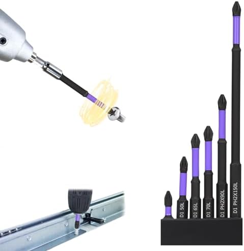 6pcs Upgraded High Hardness and Strong Magnetic Bits, D1 Magnetic Drill ...