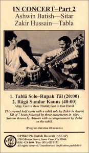 In Concert (Part 2) Ashwin Batish-Sitar, Zakir Hussain-Tabla: Amazon.in ...