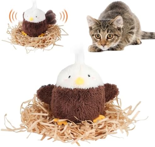 Amazon.com : Prokei Cat Catnip Toys Flapping Squirrel, Rechargeable ...