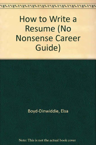 Amazon | How to Write a Resume (No Nonsense Career Guide) | Boyd ...