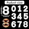 8 Inch Large Number Cake Molds 0-8 Cake Number Stencils, 9 Pieces ...