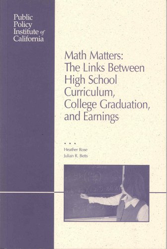 Amazon.com: Math Matters: The Links Between High School Curriculum ...